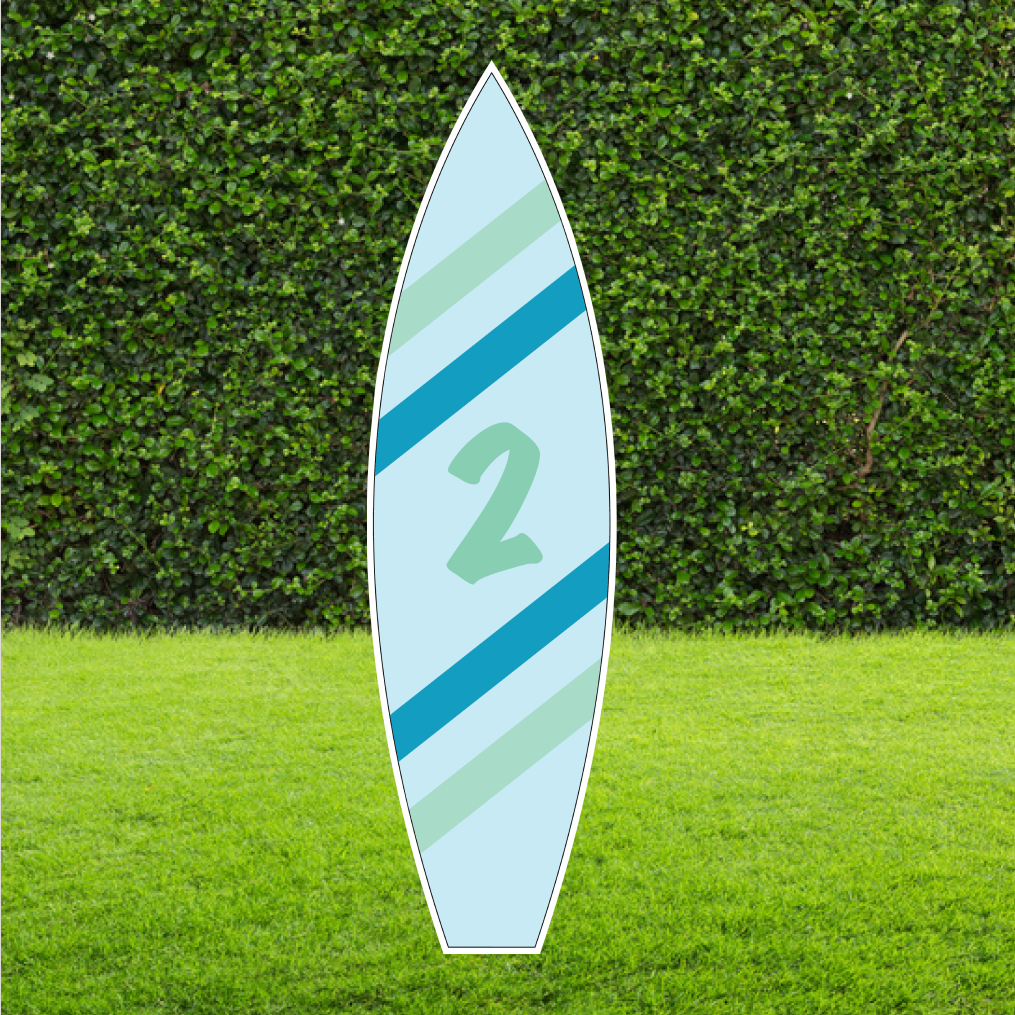 Custom Surfboard Cut Out Standee – Party Sign Co