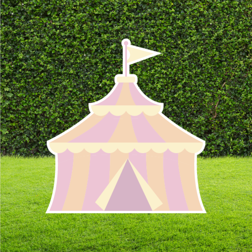 Pastel Circus Tent Cut Out – Party Sign Co