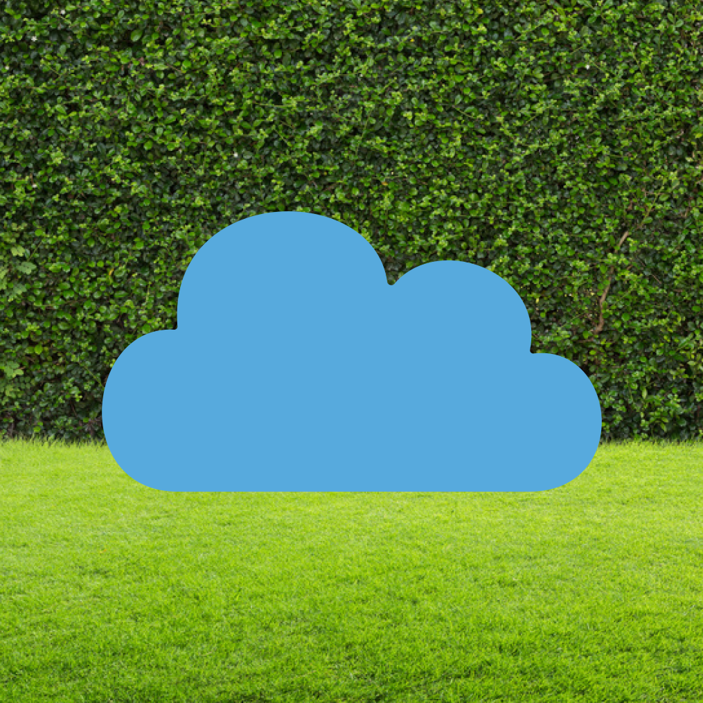 Blue Cloud Cut Out - Party Sign Cut out and Standee – Party Sign Co