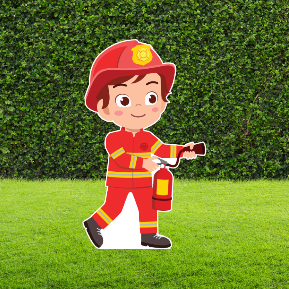 Fireman Cut Out Standee - Party Sign Cut out and Standee – Party Sign Co