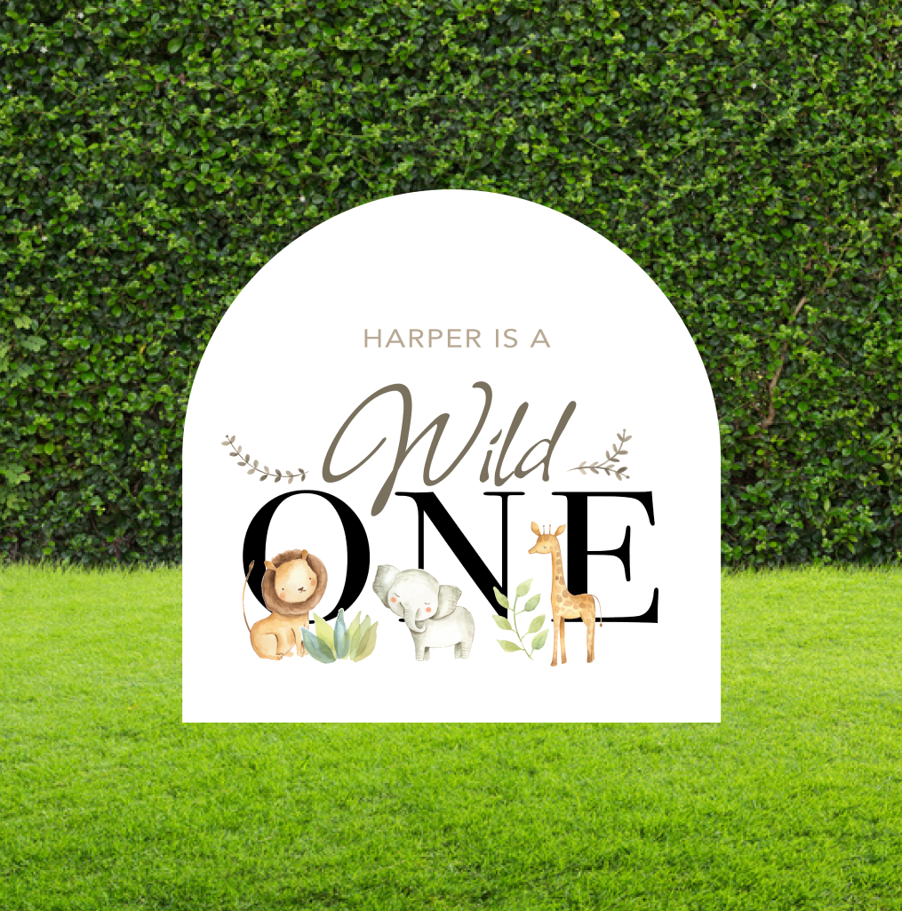 Wild One Arch - Customised – Party Sign Co