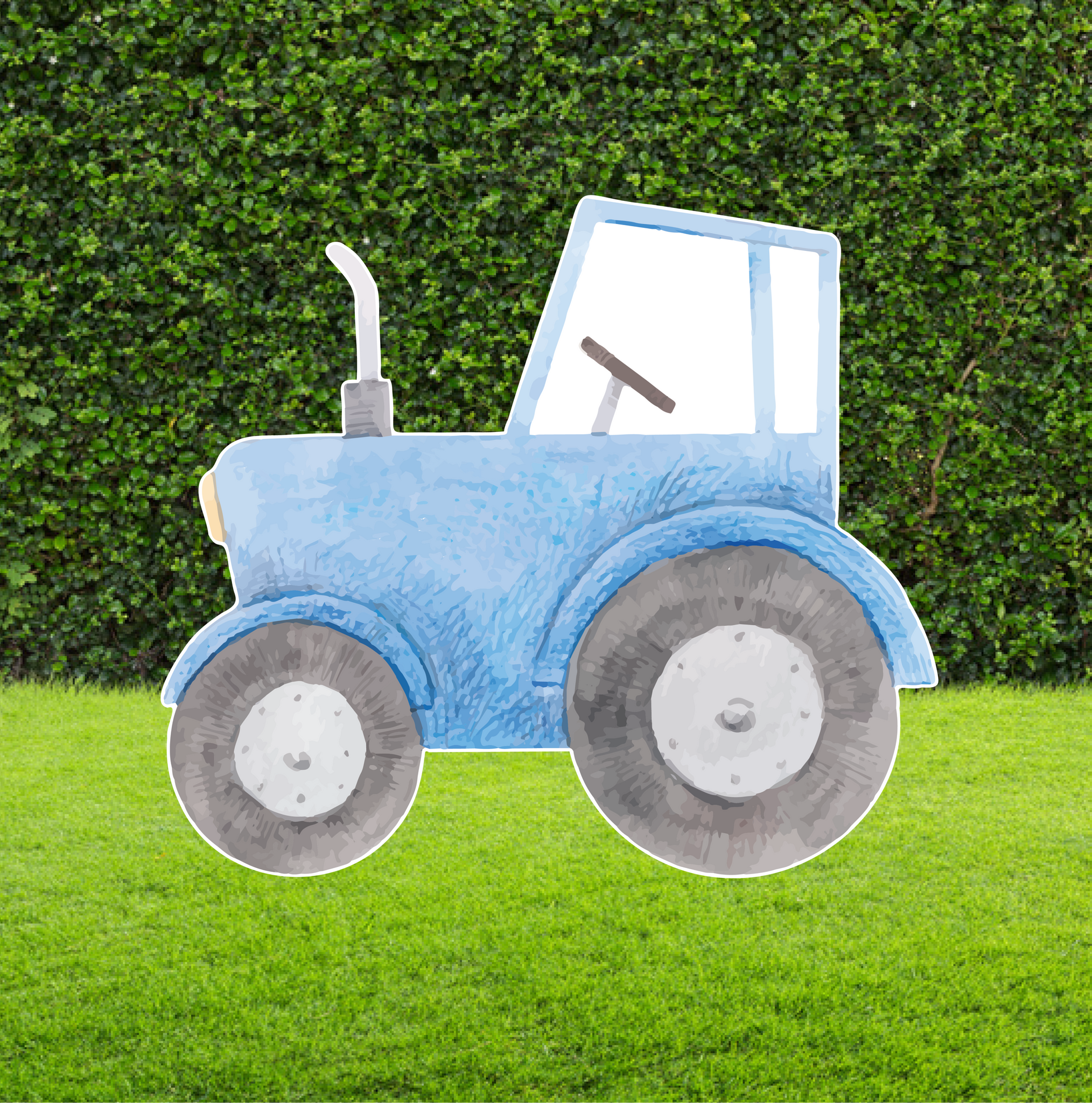 Tractor Cut Out Standee - Blue – Party Sign Co