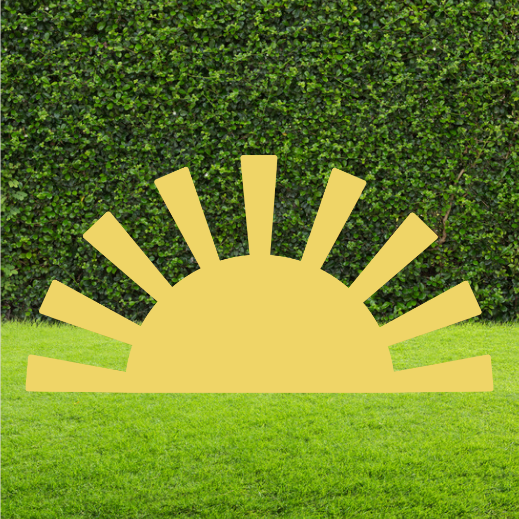 Half Sun Cut Out – Party Sign Co