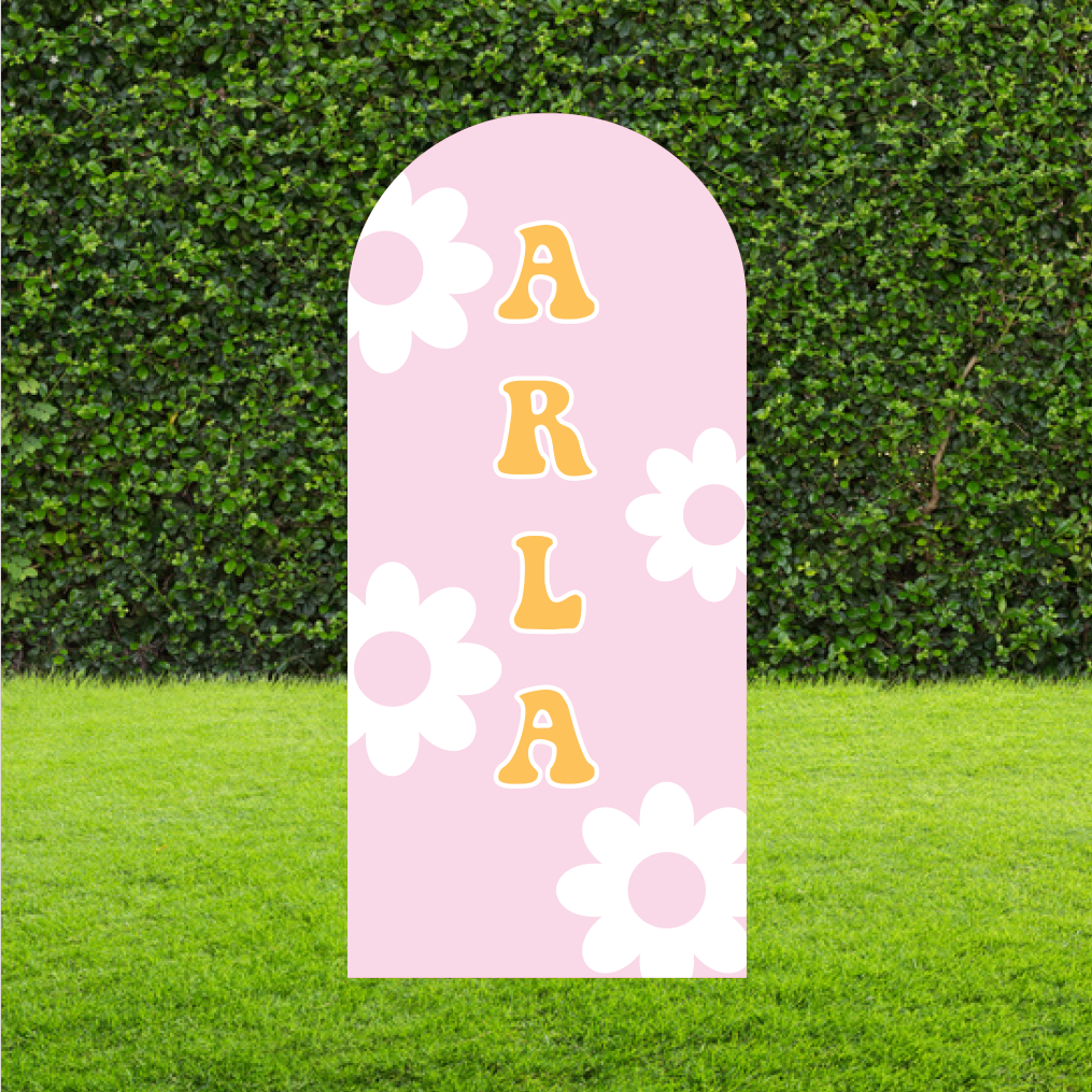 Custom Daisy Arch – Party Sign Co