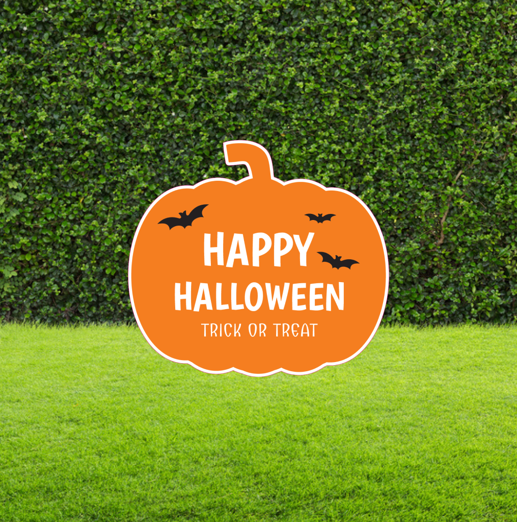 Trick or Treat Pumpkin Sign – Party Sign Co
