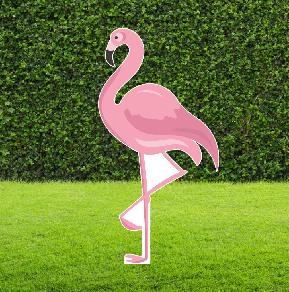 Flamingo Party Prop Cut Out – Party Sign Co