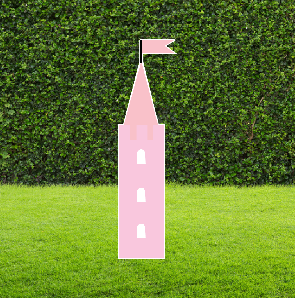 Princess Castle Tower Prop Cut Out – Party Sign Co