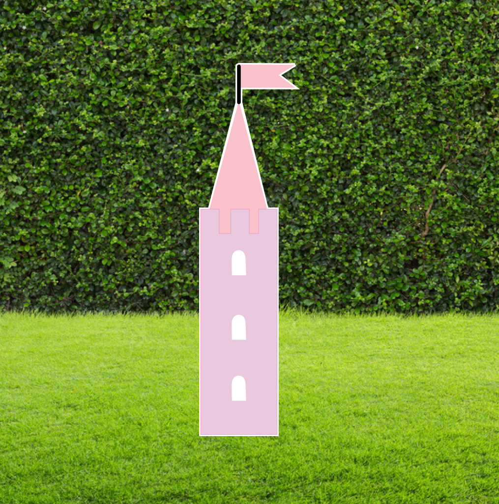 Princess Castle Tower Prop Cut Out – Party Sign Co