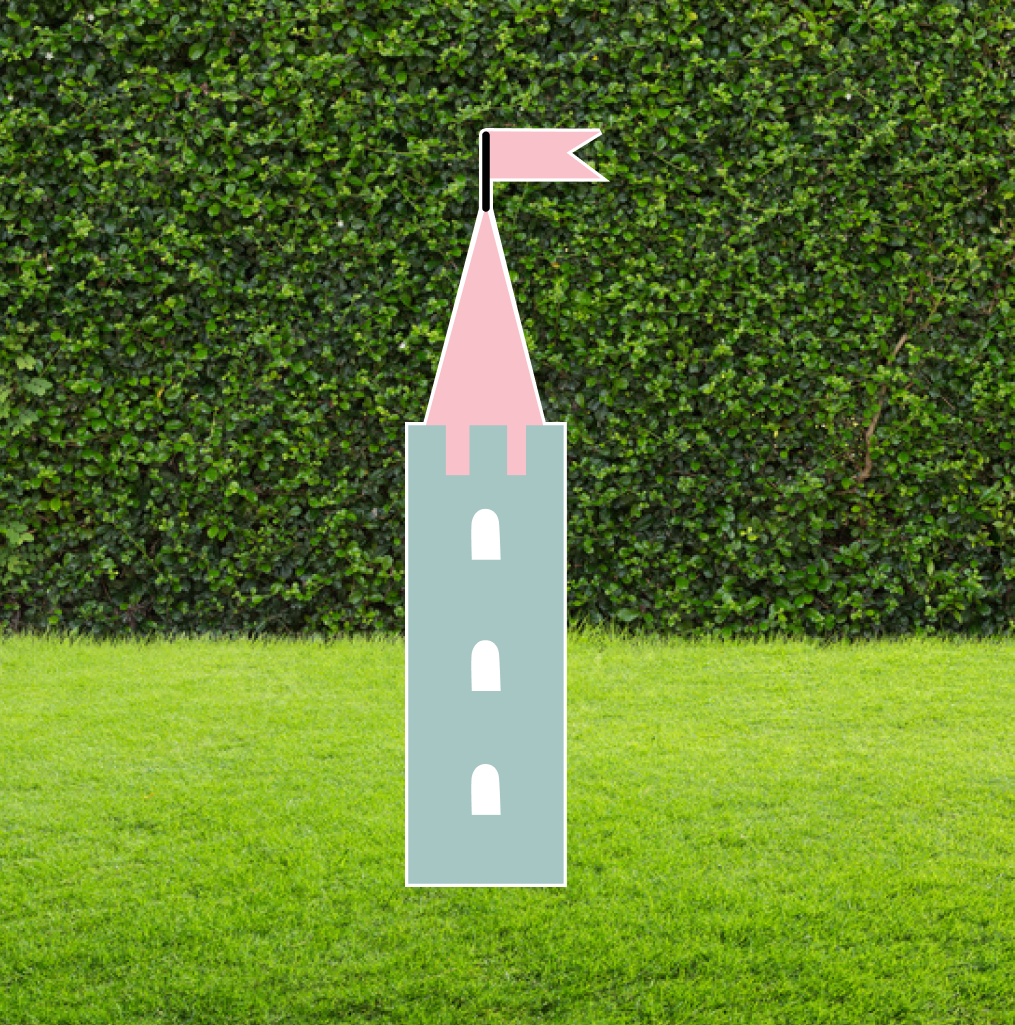 Princess Castle Tower Prop Cut Out – Party Sign Co