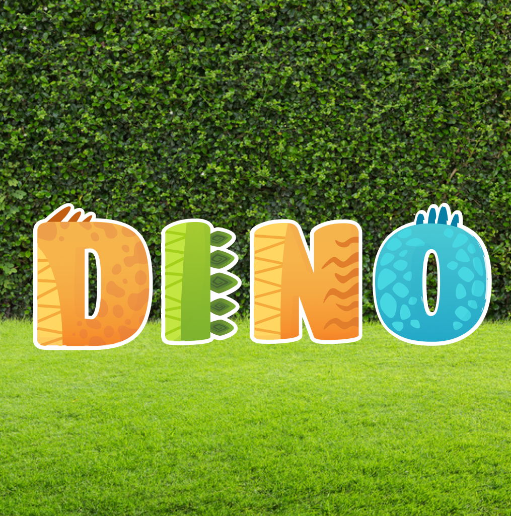 Dino Letters- Customise Your Sign – Party Sign Co