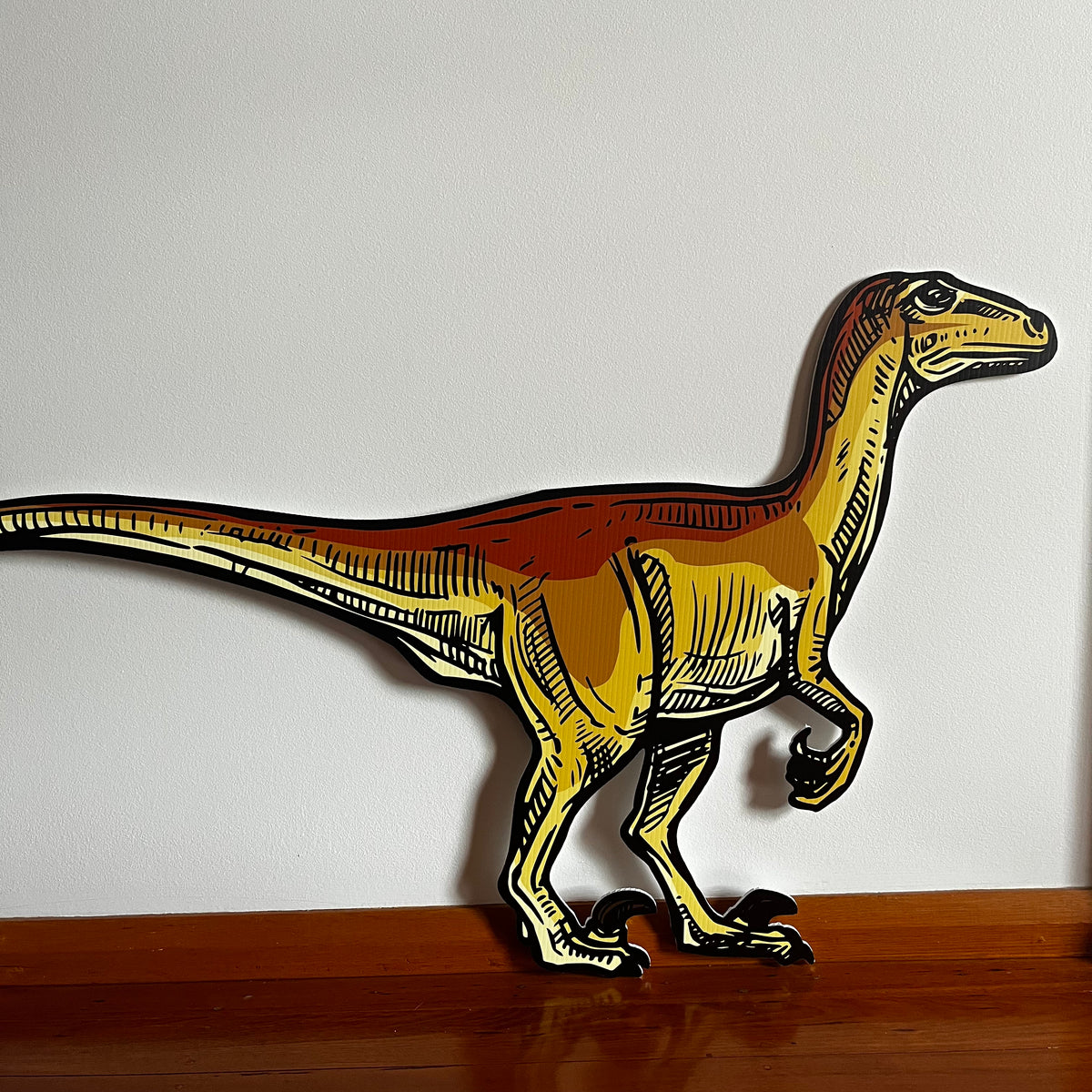 Raptor Dinosaur Cut Out Standee – Party Sign Co