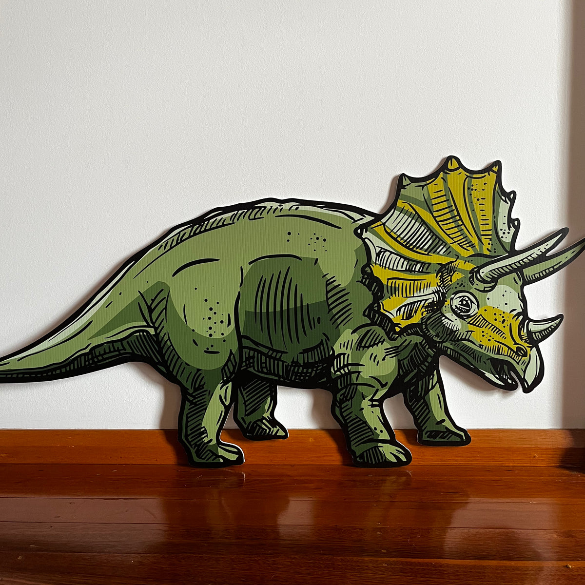 Triceratops Dinosaur Cut Out Standee – Party Sign Co